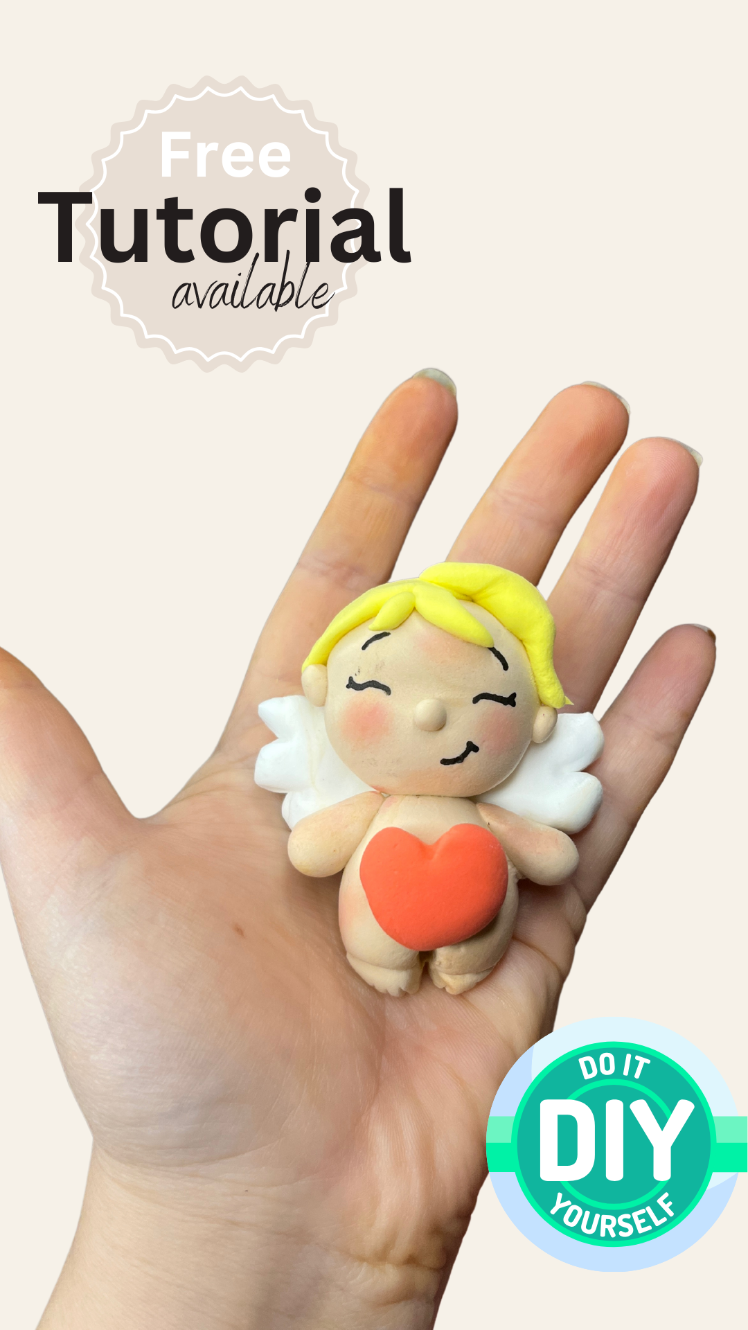 How to Create the Cutest Cupid Figure out of Foam Clay: Easy Valentine ...