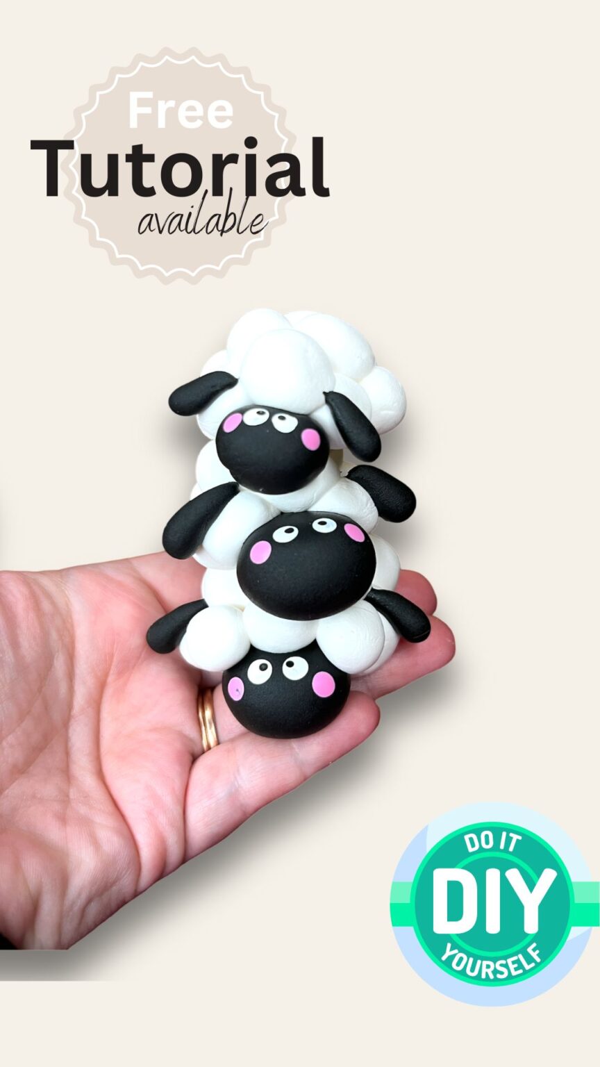 Adorable Foam Clay Sheep Tutorial (Beginner-Friendly & Easy)