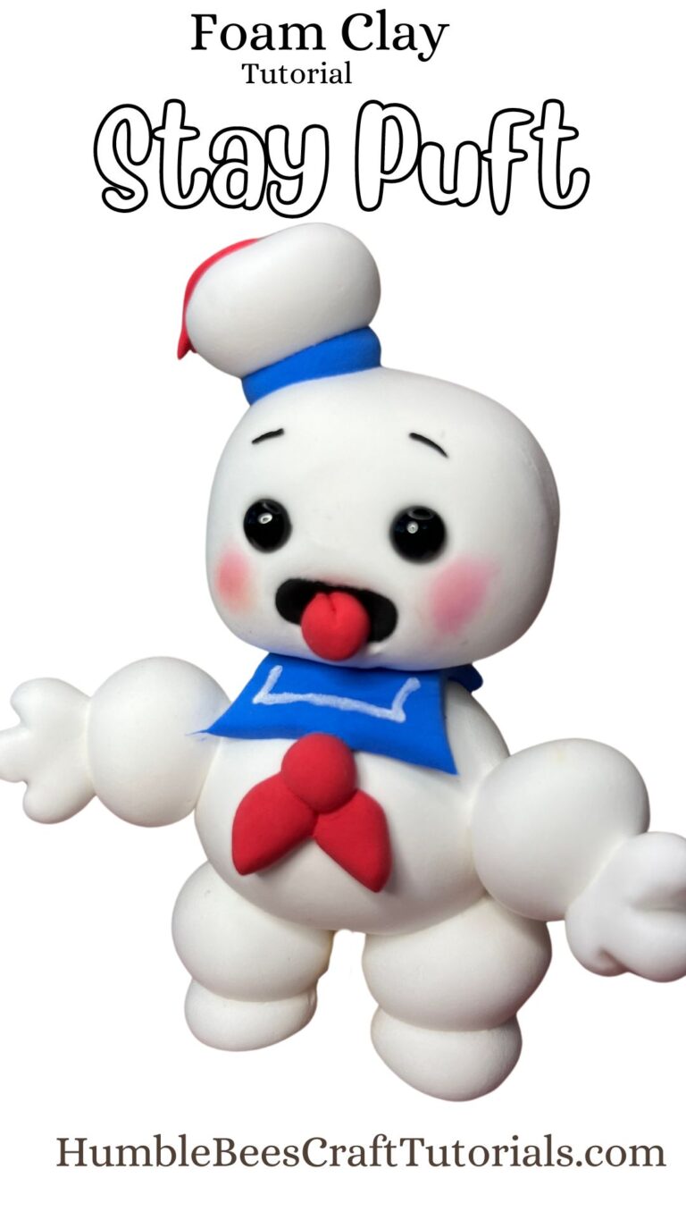 Mini Stay Puft Marshmallow Man – Easy Foam Clay Tutorial