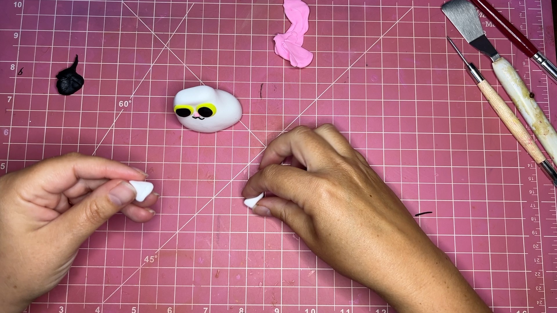 How to make Funny Halloween Cats with Witch Hats - HumbleBeesCreations