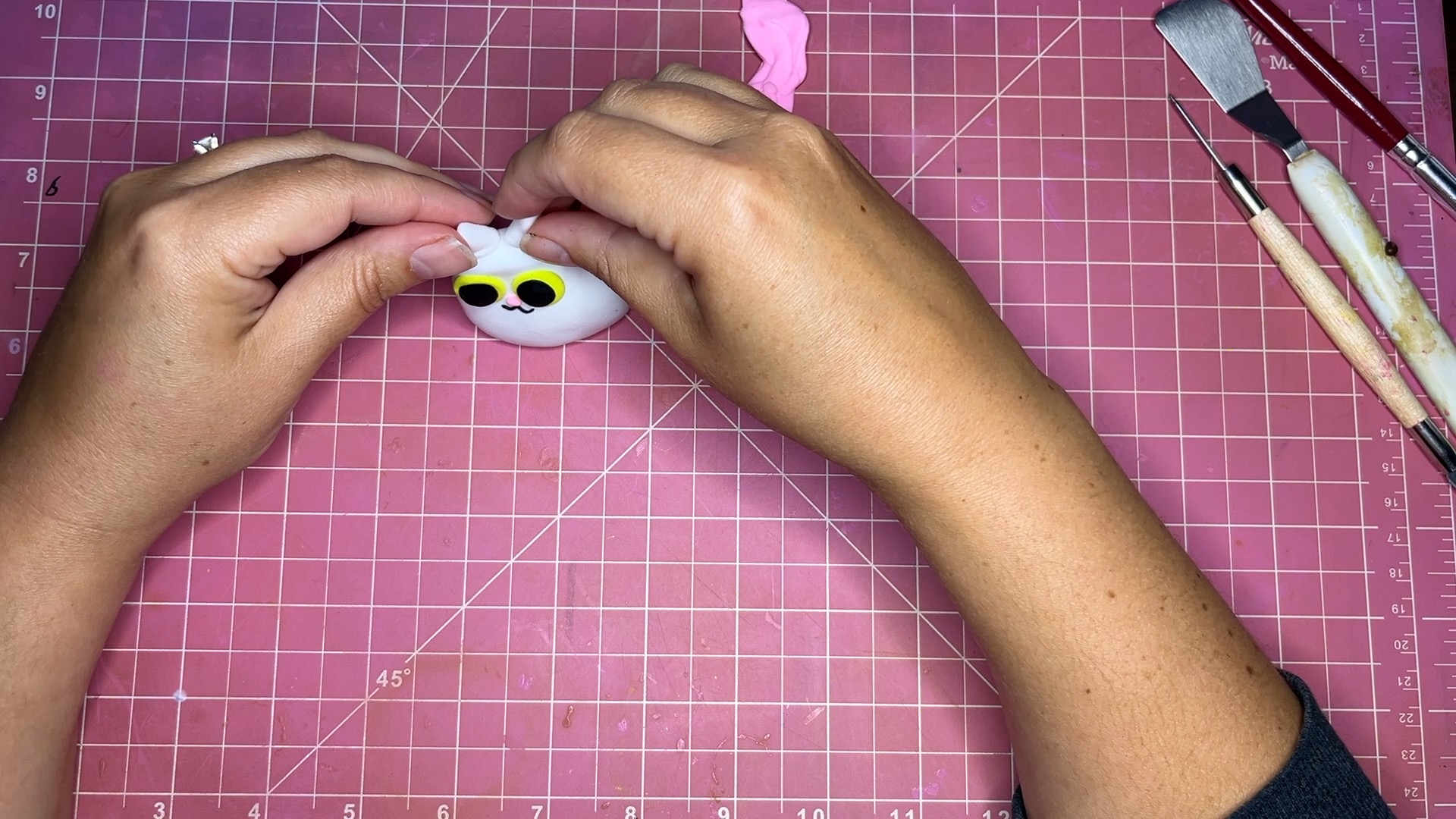 How to make Funny Halloween Cats with Witch Hats - HumbleBeesCreations