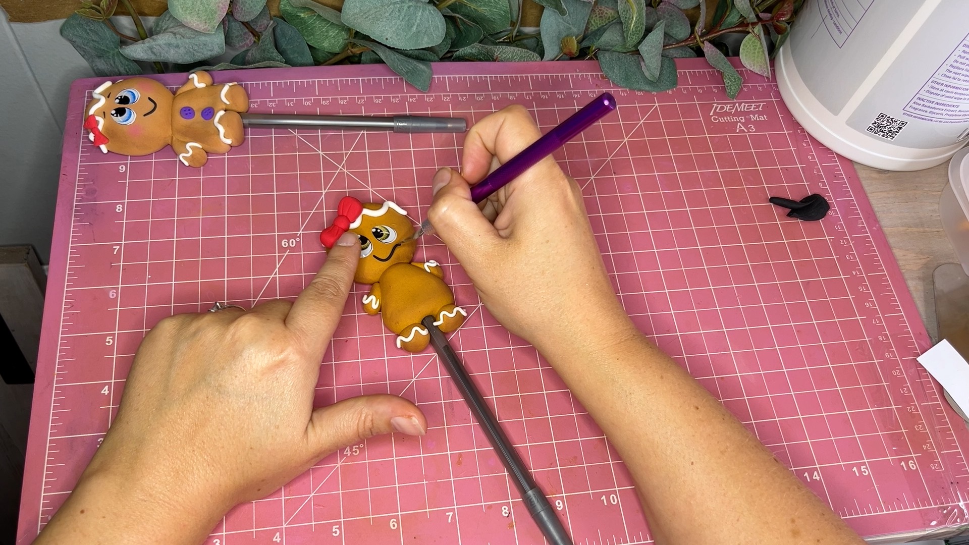 Foam Clay Gingerbread Girl Tutorial – Cute Christmas Craft for Beginners