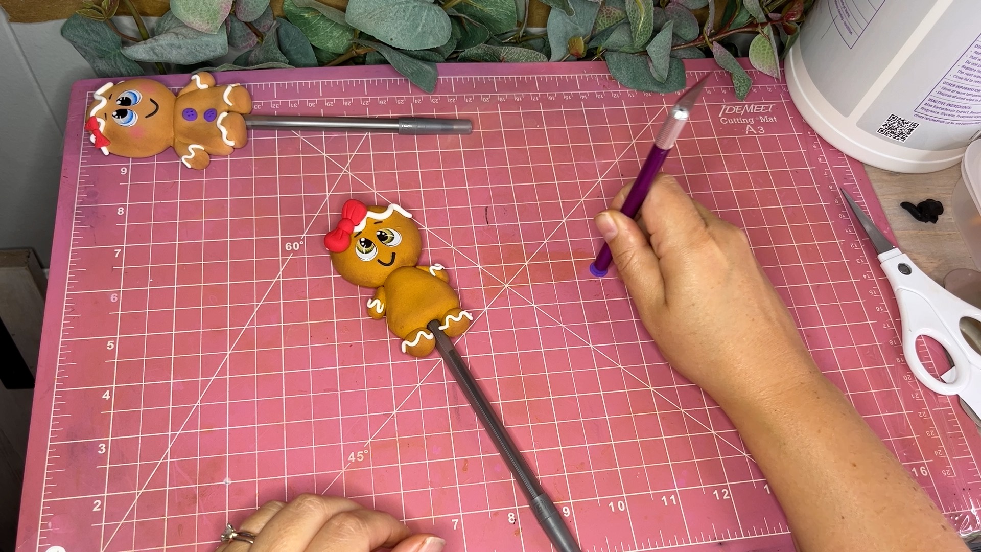 Foam Clay Gingerbread Girl Tutorial – Cute Christmas Craft for Beginners