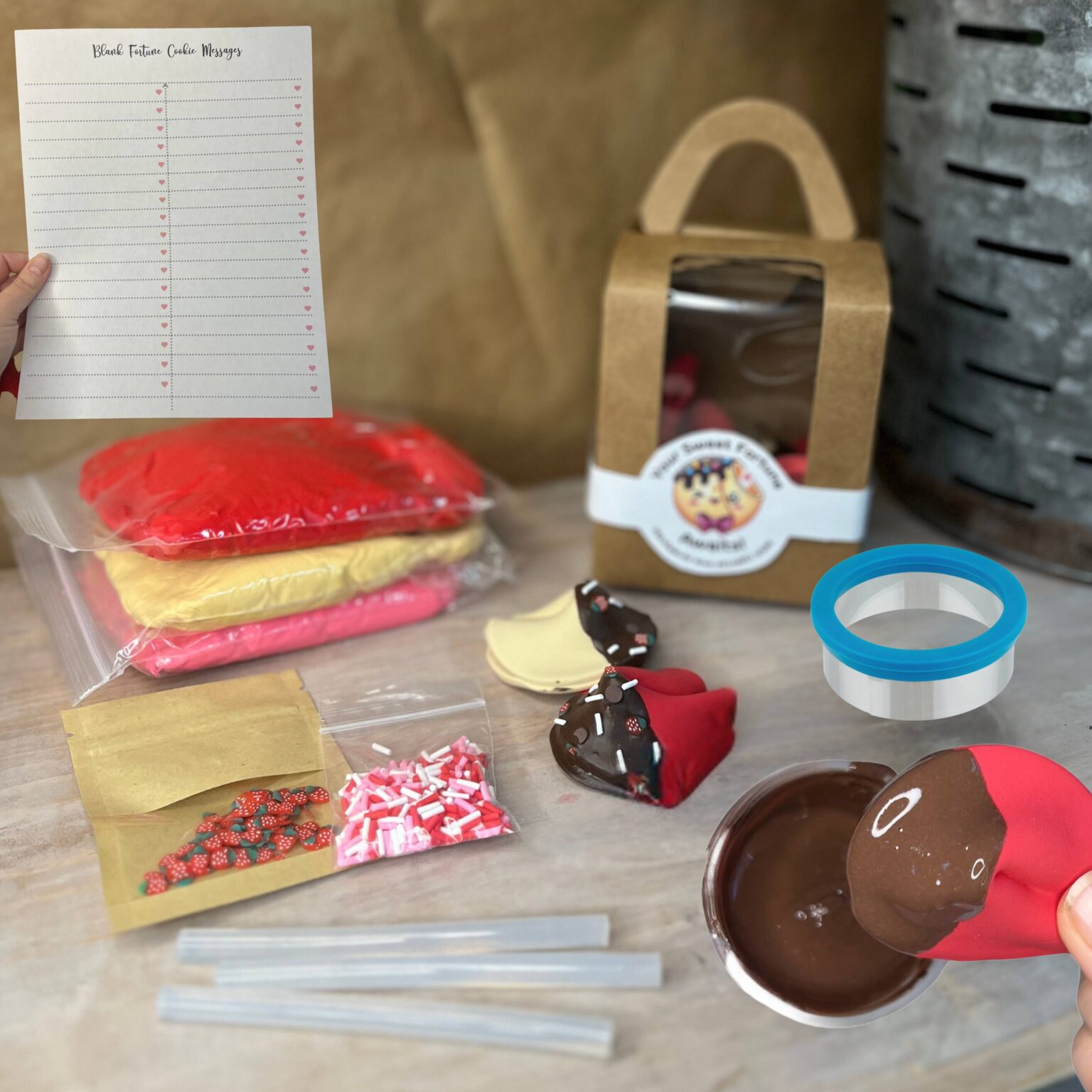 Foam Clay Fortune Cookie Tutorial - HumbleBeesCreations