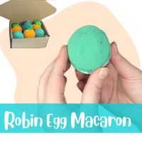 Robin Egg Macaron made with Foam Clay - HumbleBeesCreations